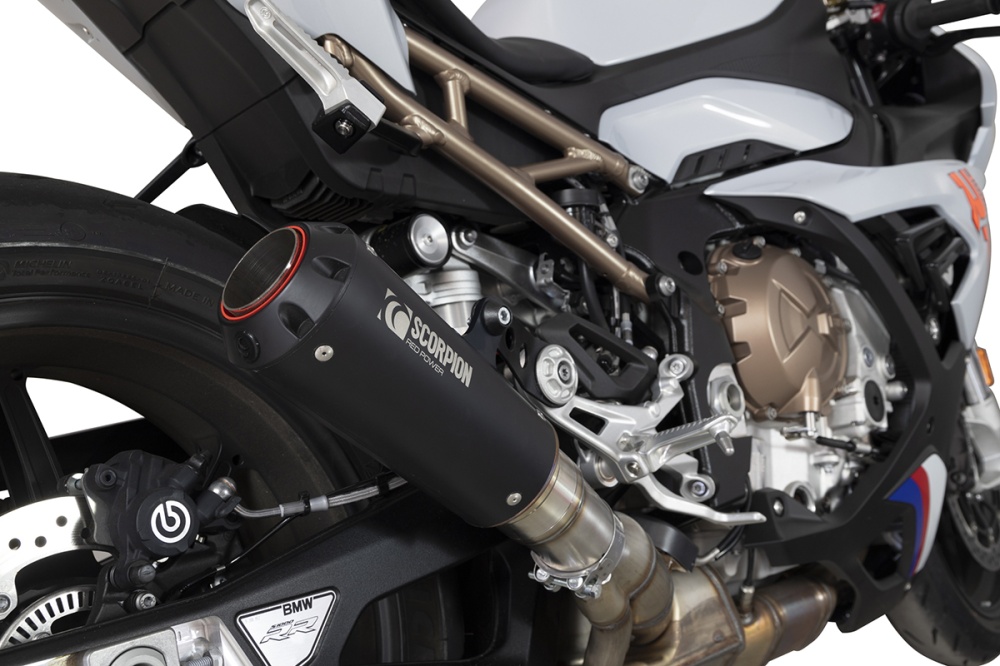BMW S1000RR (2019-2024) Scorpion Red Power Black Ceramic Exhaust ...