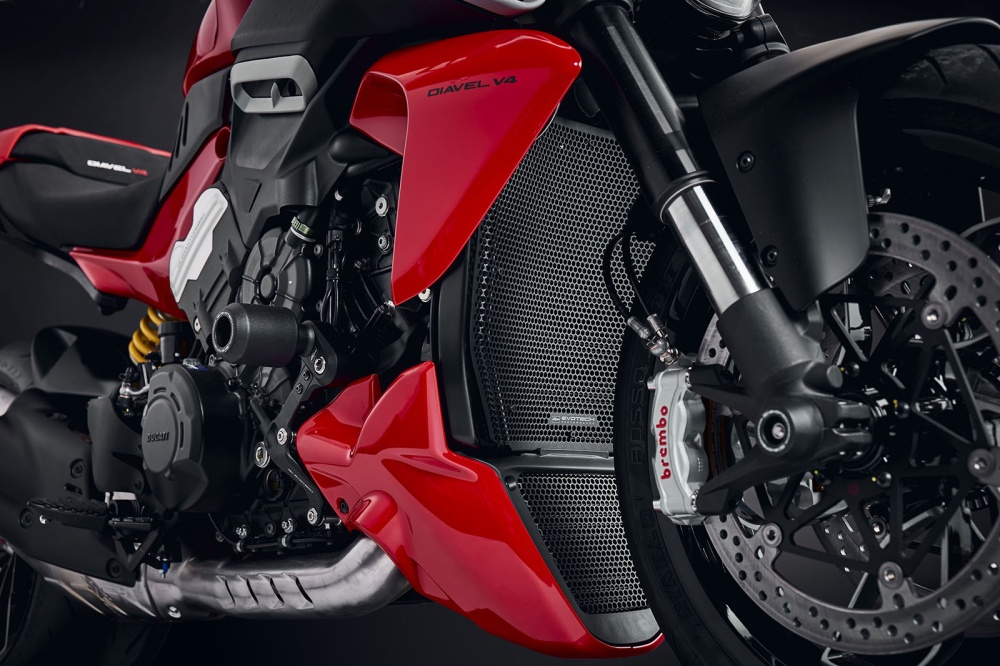 Ducati Diavel V4 (2023-2024) Radiator Guard + Oil Cooler Set by Evotech ...