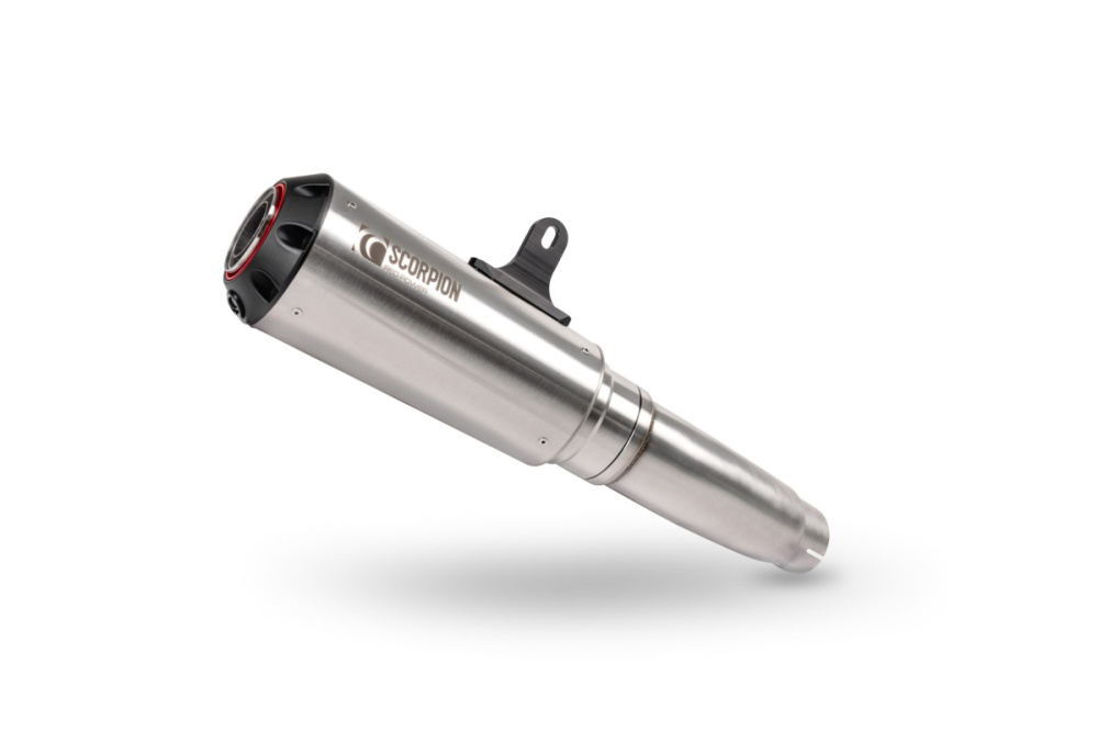 Scorpion Red Power Exhaust Brushed Stainless Kawasaki Ninja H2 SX 2022 ...