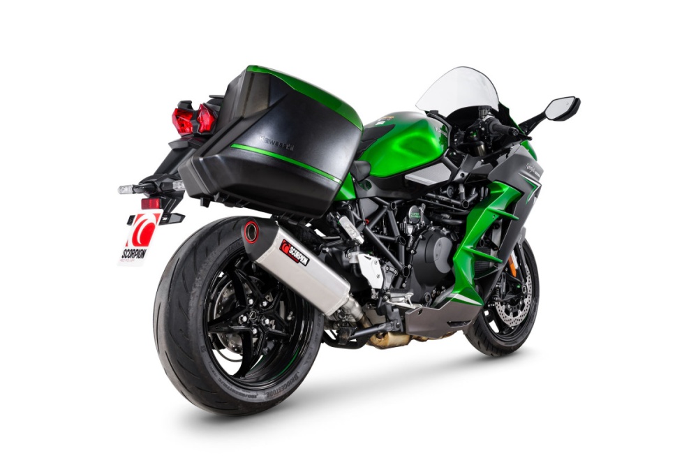 Scorpion Serket Titanium Exhaust Kawasaki Ninja H2 SX 2022-2026 ...