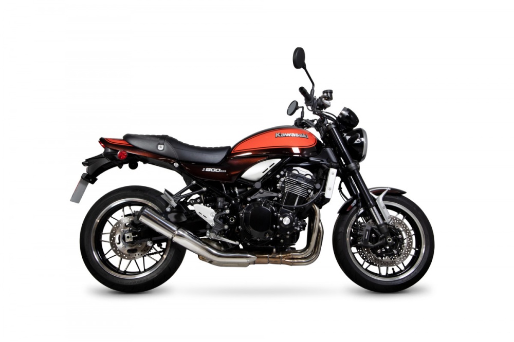 Scorpion Red Power Polished Stainless Exhaust - Kawasaki Z900RS (2018 ...