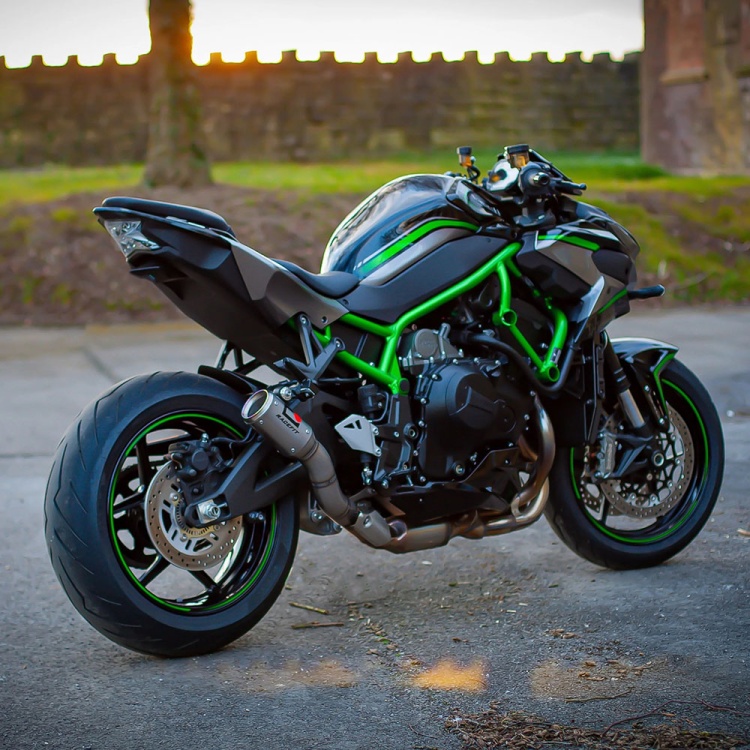 Kawasaki ZH2 (2020-2024) Racefit Growler-X Titanium Exhaust ...