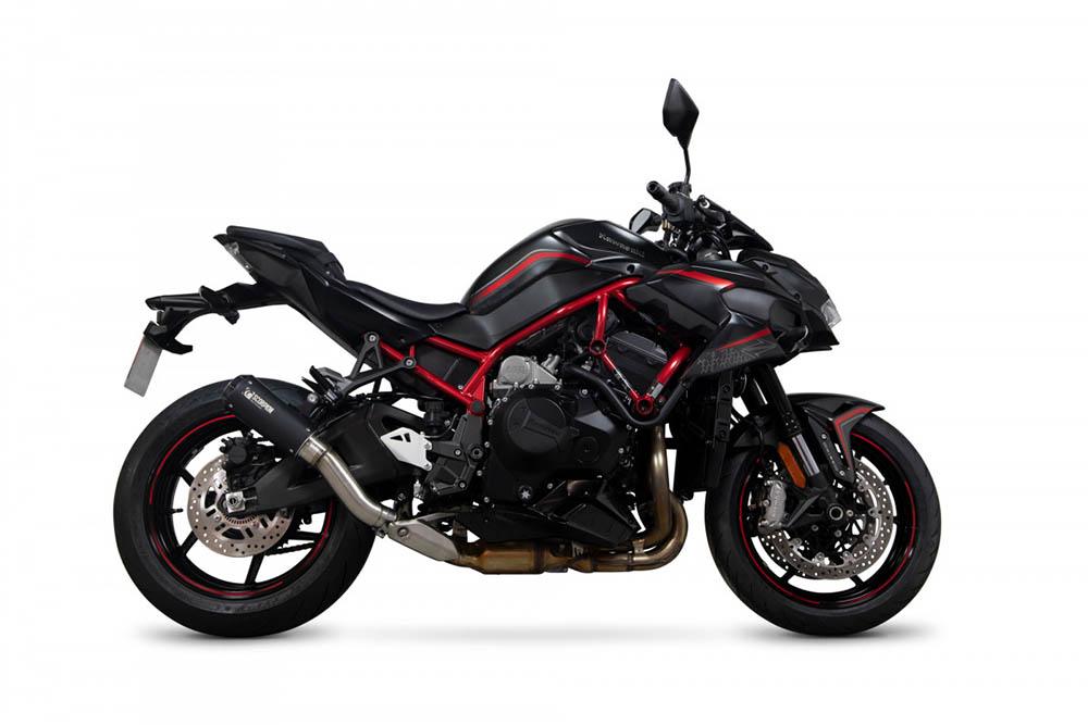 Kawasaki ZH2 (2020-2024) Scorpion Red Power Ceramic Black Exhaust ...