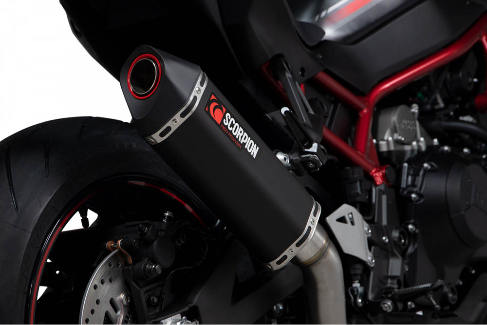 Kawasaki ZH2 (2020-2024) Scorpion Serket Parallel Ceramic Black Exhaust ...