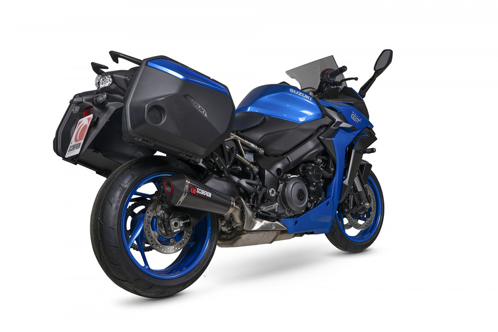 Suzuki GSX-S1000 GT (2022-2024) Scorpion Serket Taper Carbon Exhaust|RSI127CEO - spengineering.co.uk