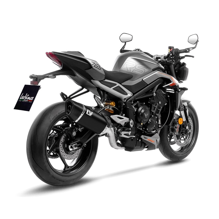 Triumph Street Triple 765 (2023-2024) Exhaust Leo Vince LV-14R Black ...