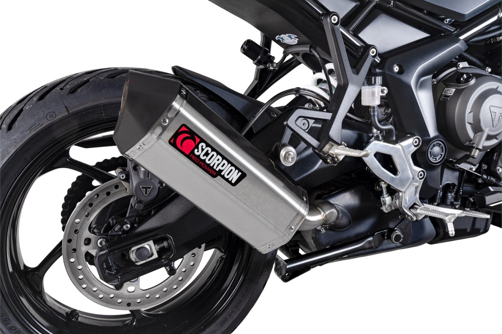 Triumph Tiger Sport 800 (2025+) Scorpion Serket Brushed Stainless ...