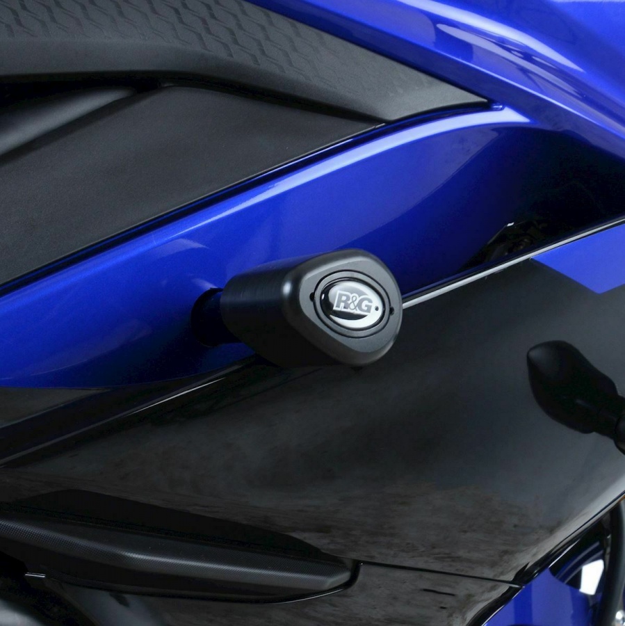 Yamaha YZF-R3 (2019-2022) R&G Aero Style Crash Protectors - CP0465BL/WH ...
