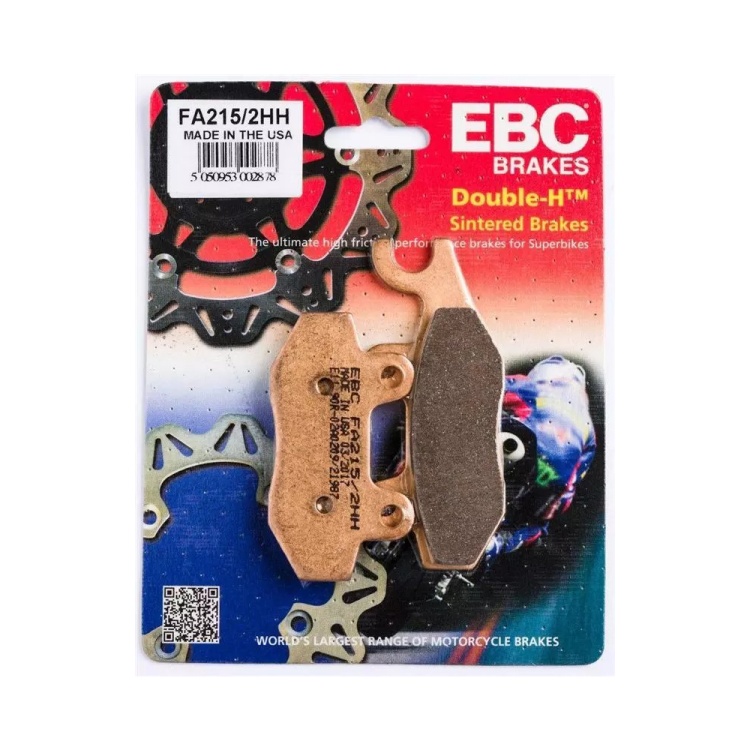 Triumph Speed Twin 1200 (2021-2024) EBC Double H Rear Brake Pads FA215 ...