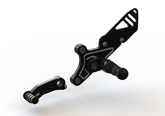 BMW R NineT (2017-2022) Gilles Rear Sets - spengineering.co.uk