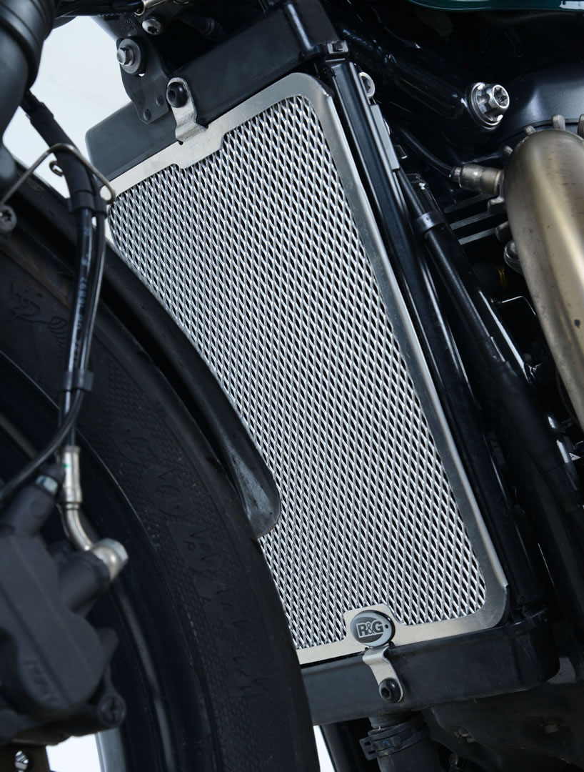 Triumph Bonneville Bobber (17-19) R&G Radiator Guard - spengineering.co.uk