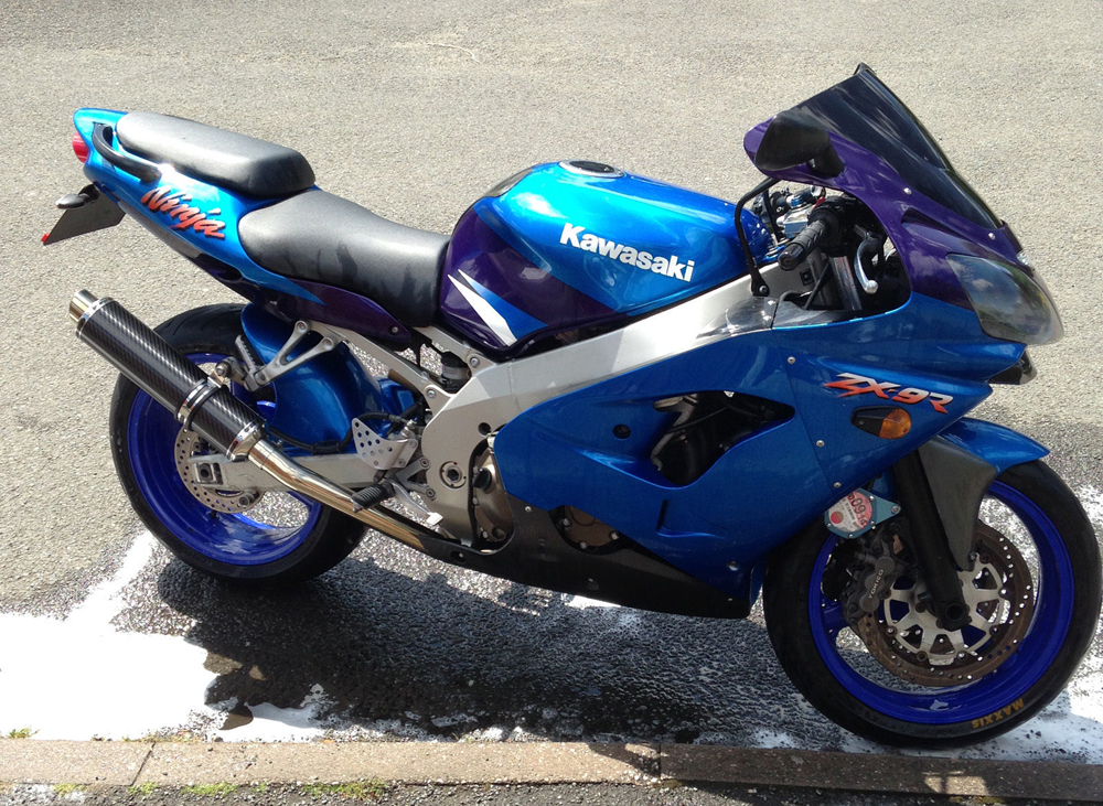 Kawasaki ZX-9R Round Moto GP XL Carbon Fibre Exhaust - spengineering.co.uk