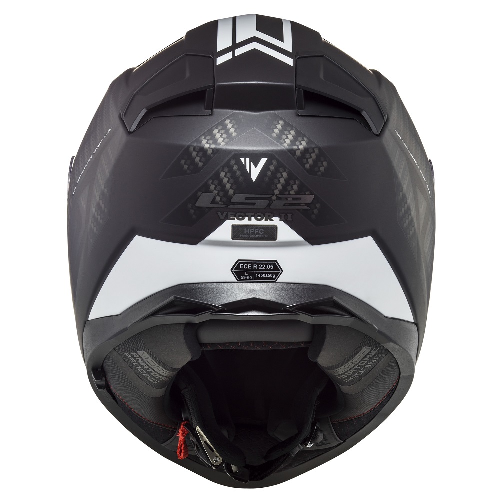 LS2 Vector II Helmet - FF811 - Splitter Black White - spengineering.co.uk