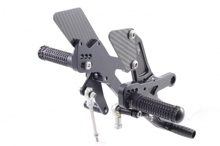 Yamaha YZF-R3 (2017-2021) MG Biketec Rear Sets - spengineering.co.uk