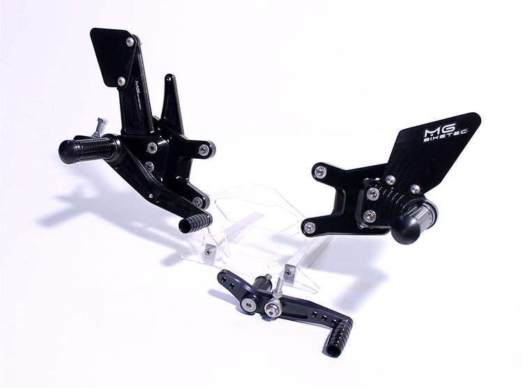 Honda CBR600RR (2007-2018) MG Biketec Rear Sets - spengineering.co.uk