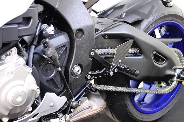 Yamaha YZF-R3 (2015-2016) MG Biketec Rear Sets - spengineering.co.uk