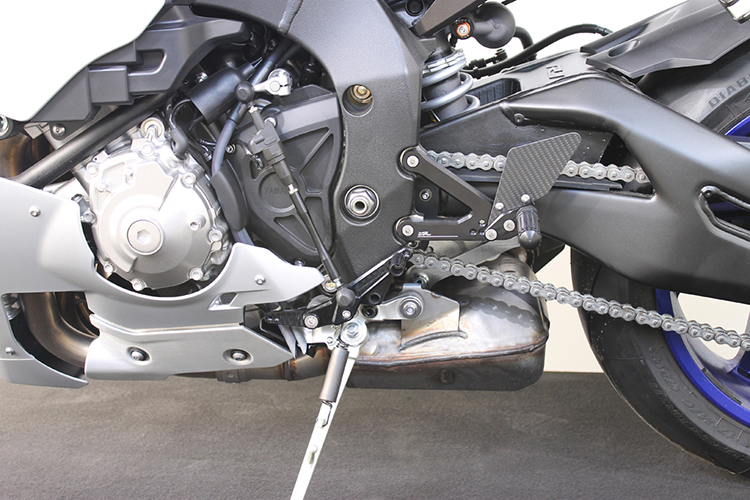 Yamaha YZF-R3 (2015-2016) MG Biketec Rear Sets - spengineering.co.uk