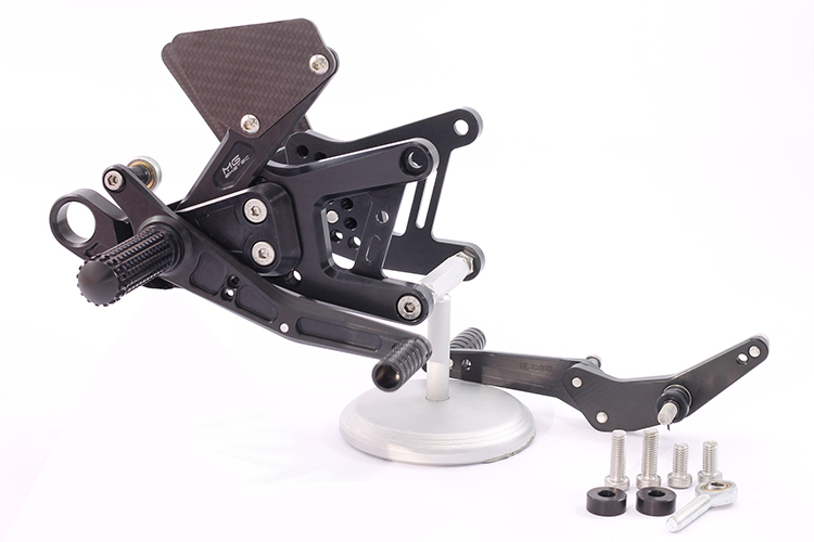 Yamaha YZF-R6 (2017-2020) MG Biketec Rear Sets - spengineering.co.uk