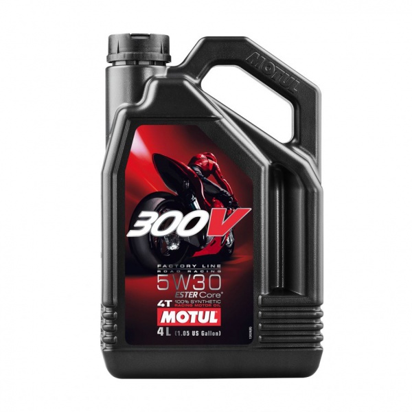 Motul 300V Factory Line Fully Synthetic 5W/30 Road Racing Engine Oil 4 ...