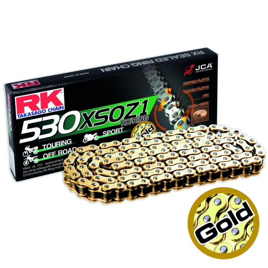 RK XSO 530 PRO X Ring Gold Chain - spengineering.co.uk