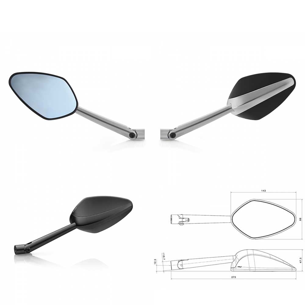 Rizoma Veloce Mirrors|Husqvarna - spengineering.co.uk