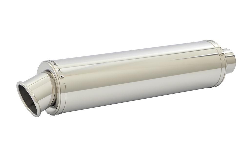 SP Engineering Slip On Round Big Bore XL Polished Stainless Exhaust ...