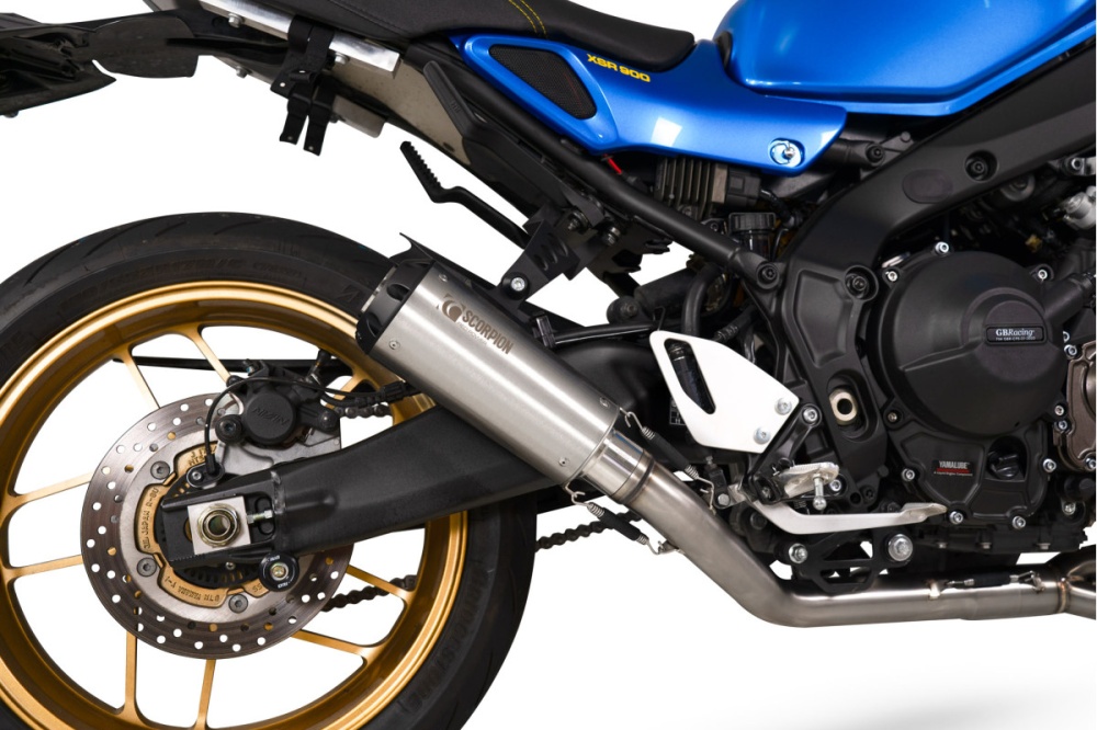 Scorpion Red Power Brushed Stainless Exhaust - Yamaha XSR900 (2022 ...