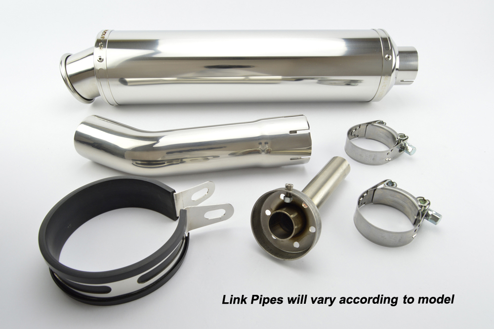 Yamaha TDM900 Round Big Bore XL Polished Stainless Exhausts ...