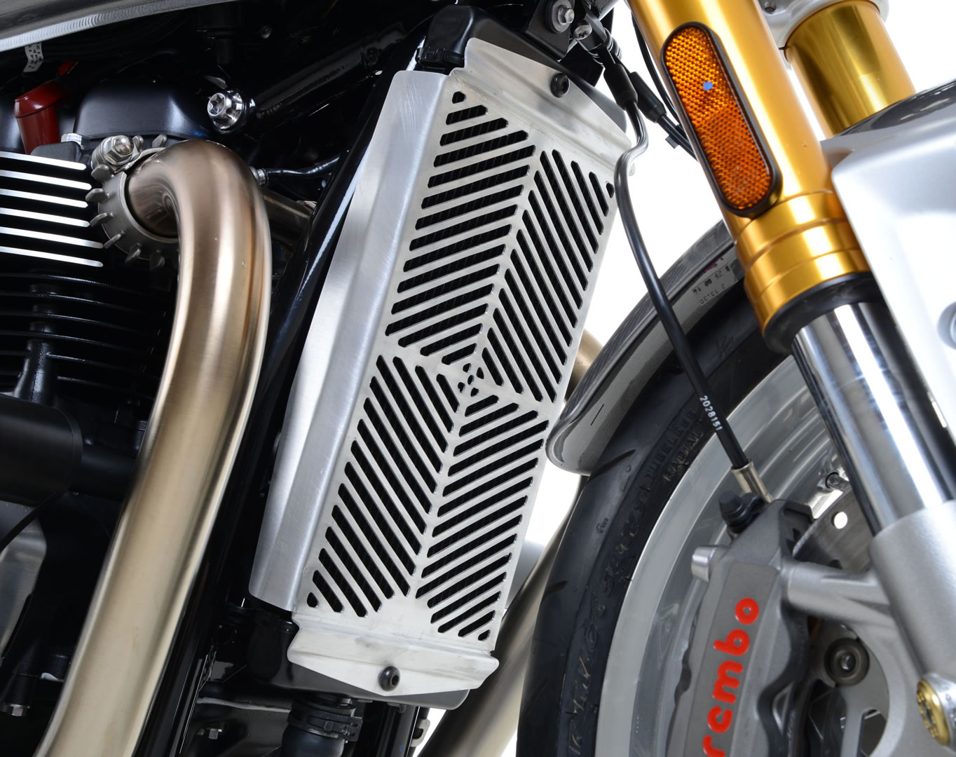 Triumph Speed Twin 1200 (19-20) R&G Stainless Steel Radiator Guard ...